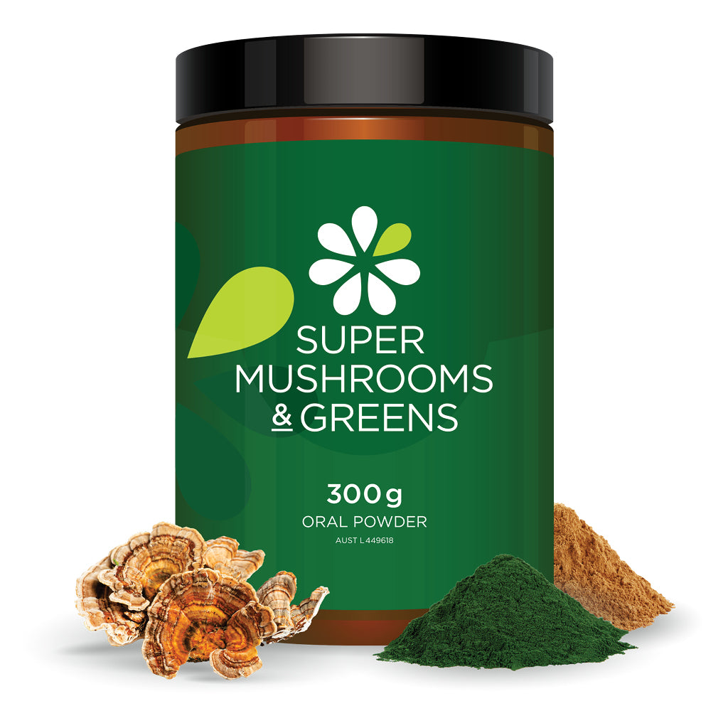 Super Mushrooms and Greens | Brain Food & Mushroom Supplements