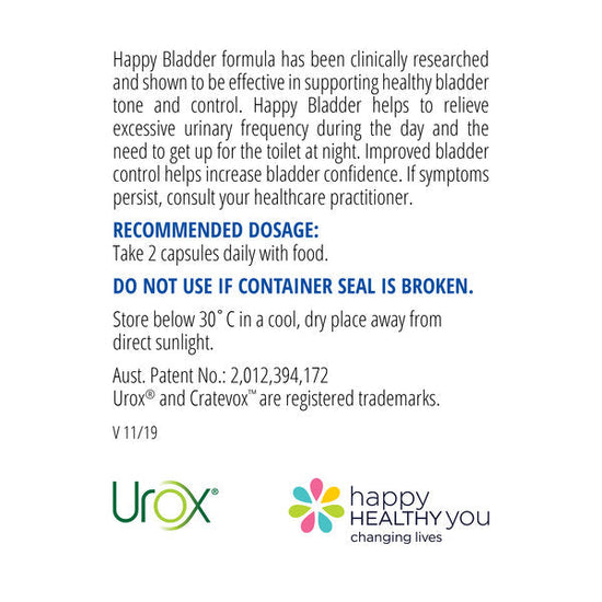 Happy Bladder | Bladder Health Supplements | Happy Healthy You