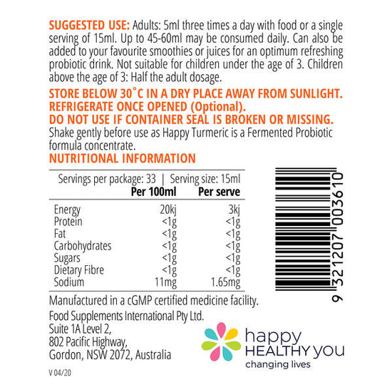 Buy Happy Turmeric | Liquid Turmeric Supplements – Happy Healthy You